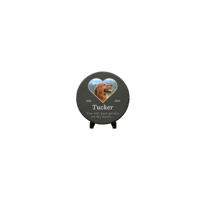 Personalised Slate Dog Memorial – Photo & Heartfelt Tribute